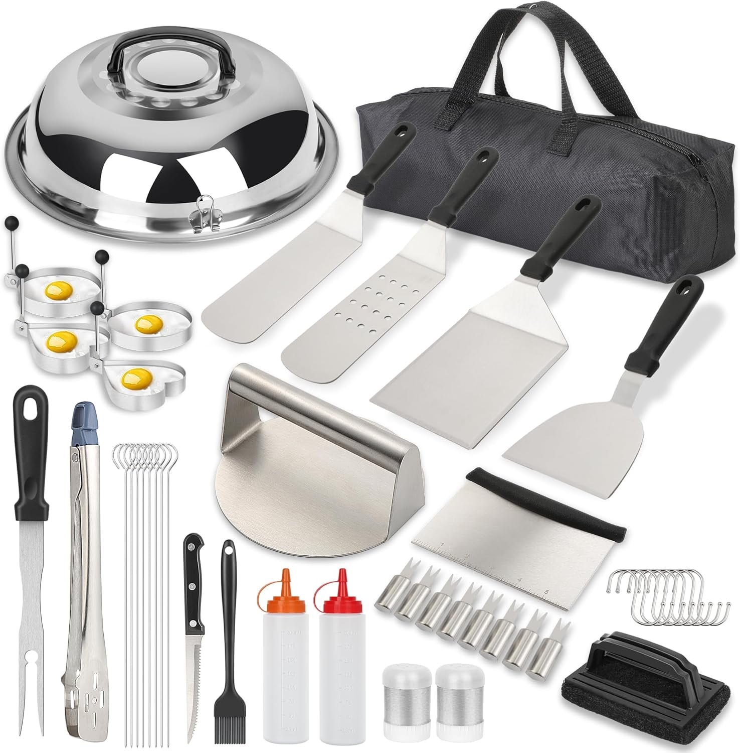 45 Pcs Griddle Accessories Kit, Flat Top Grill Accessories Set for ...