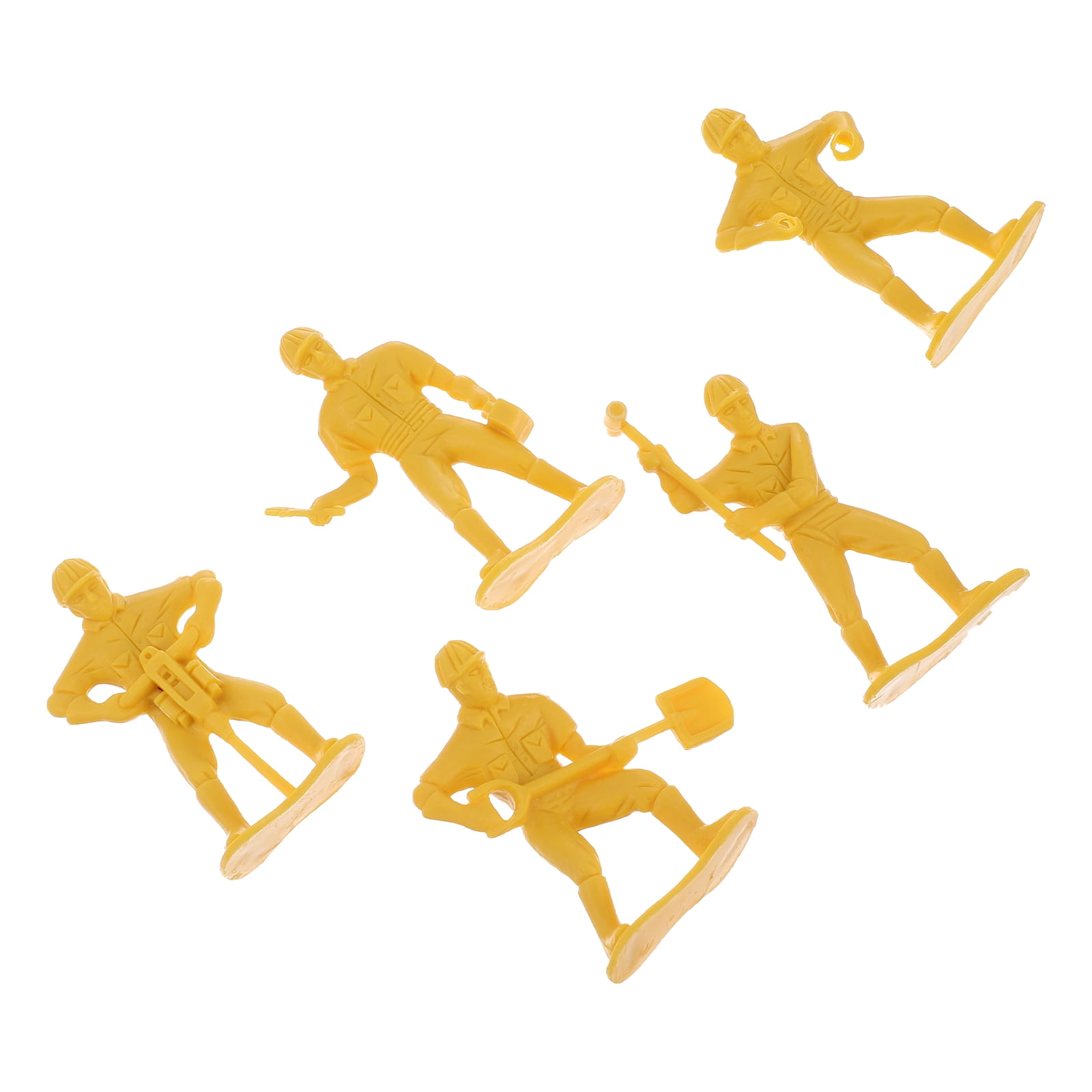 45 Pcs Mini Construction Figures Toy Worker Micro Landscape Ornament ...