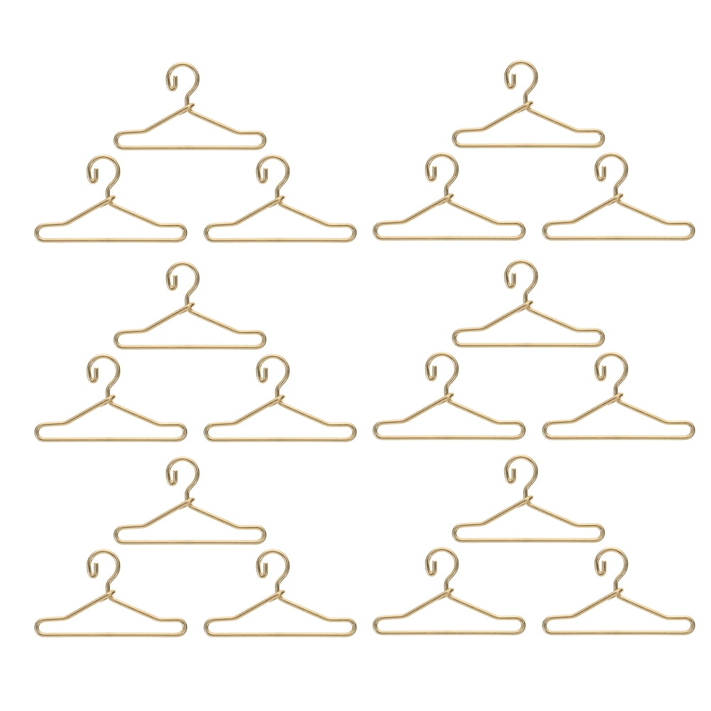 45 Pcs Mini Doll Hanger Coat Hangers Racks for Clothes Skirt Lifelike ...