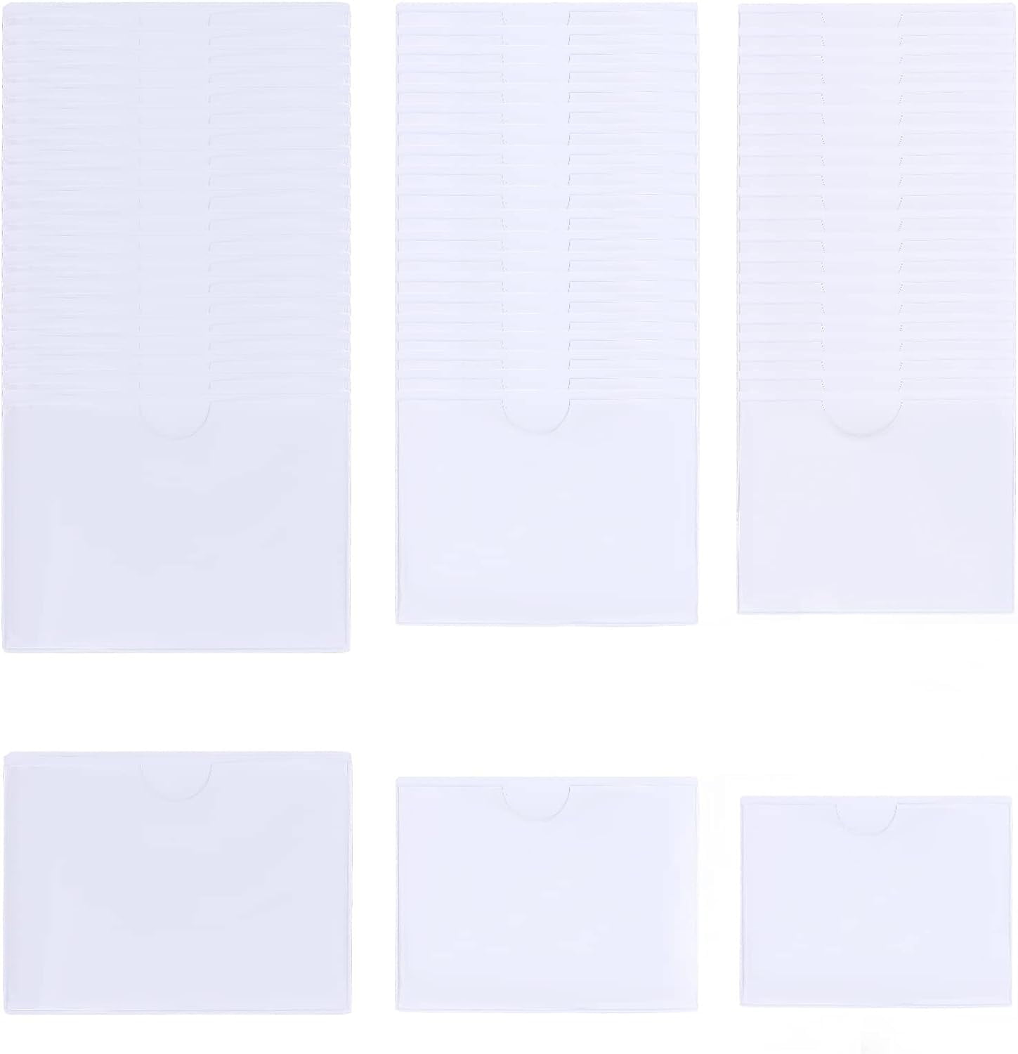 45 Pcs OPP Plastic Bags Clear Resealable Flat OPP Bags Self Adhesive ...