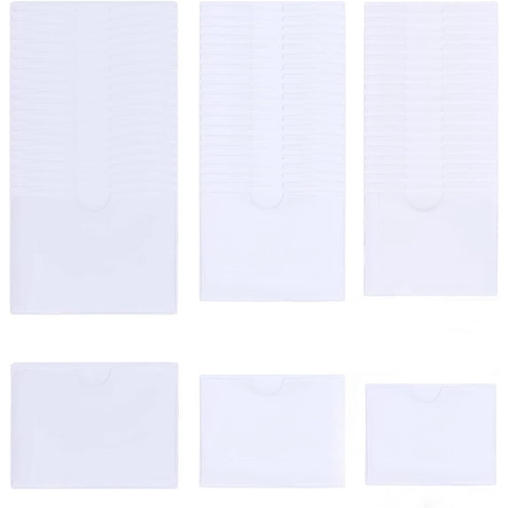 45 Pcs OPP Plastic Bags Clear Resealable Flat OPP Bags Self Adhesive ...