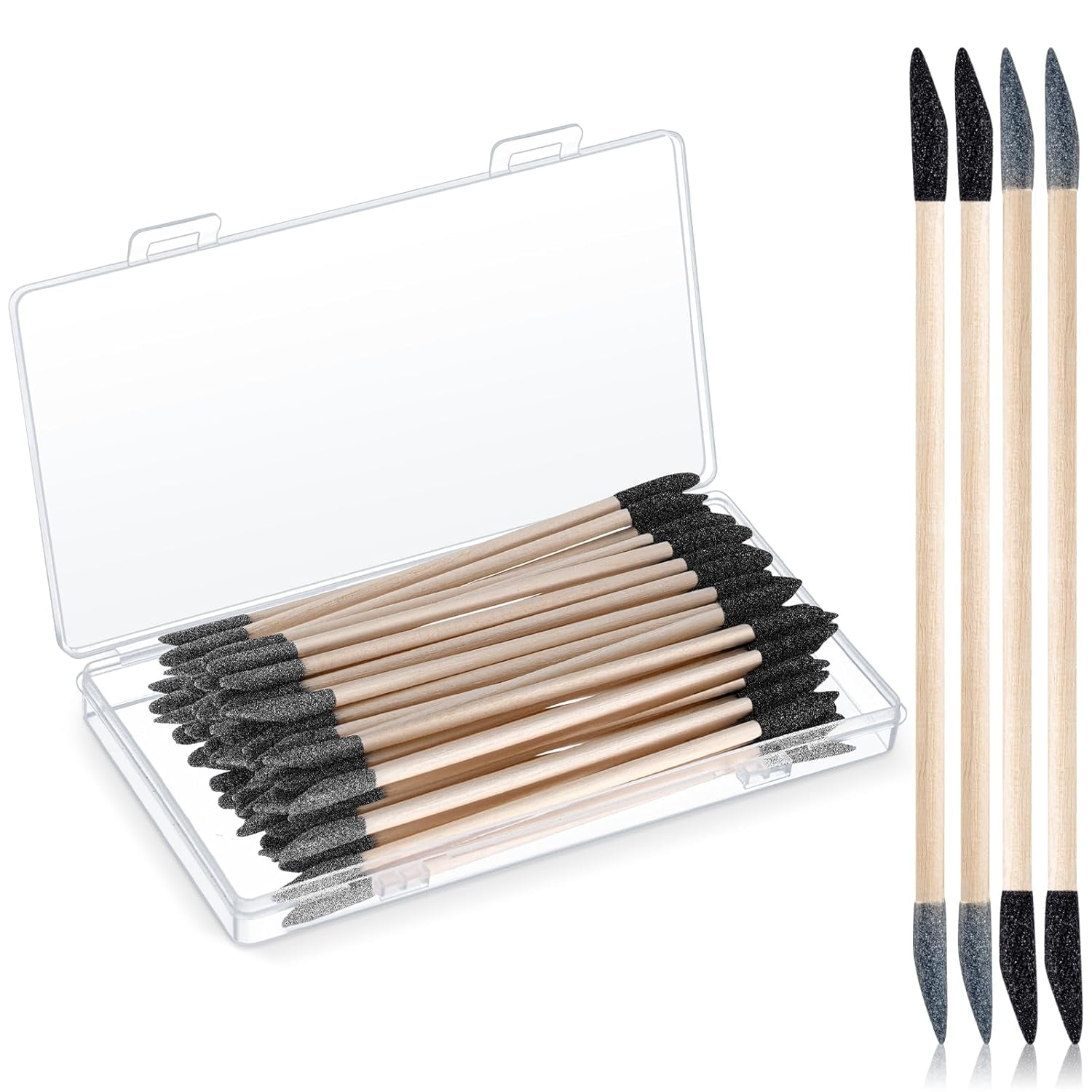 45 Pcs Sanding Sticks Double End Matchsticks Sanding Twigs Fine ...