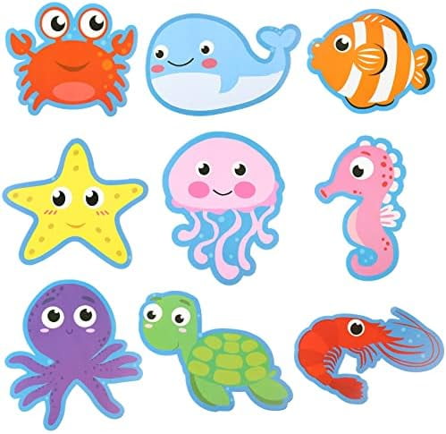 45 Pcs Sea Life Cut Outs Tropical Fish Cutouts Ocean Animal Classroom ...