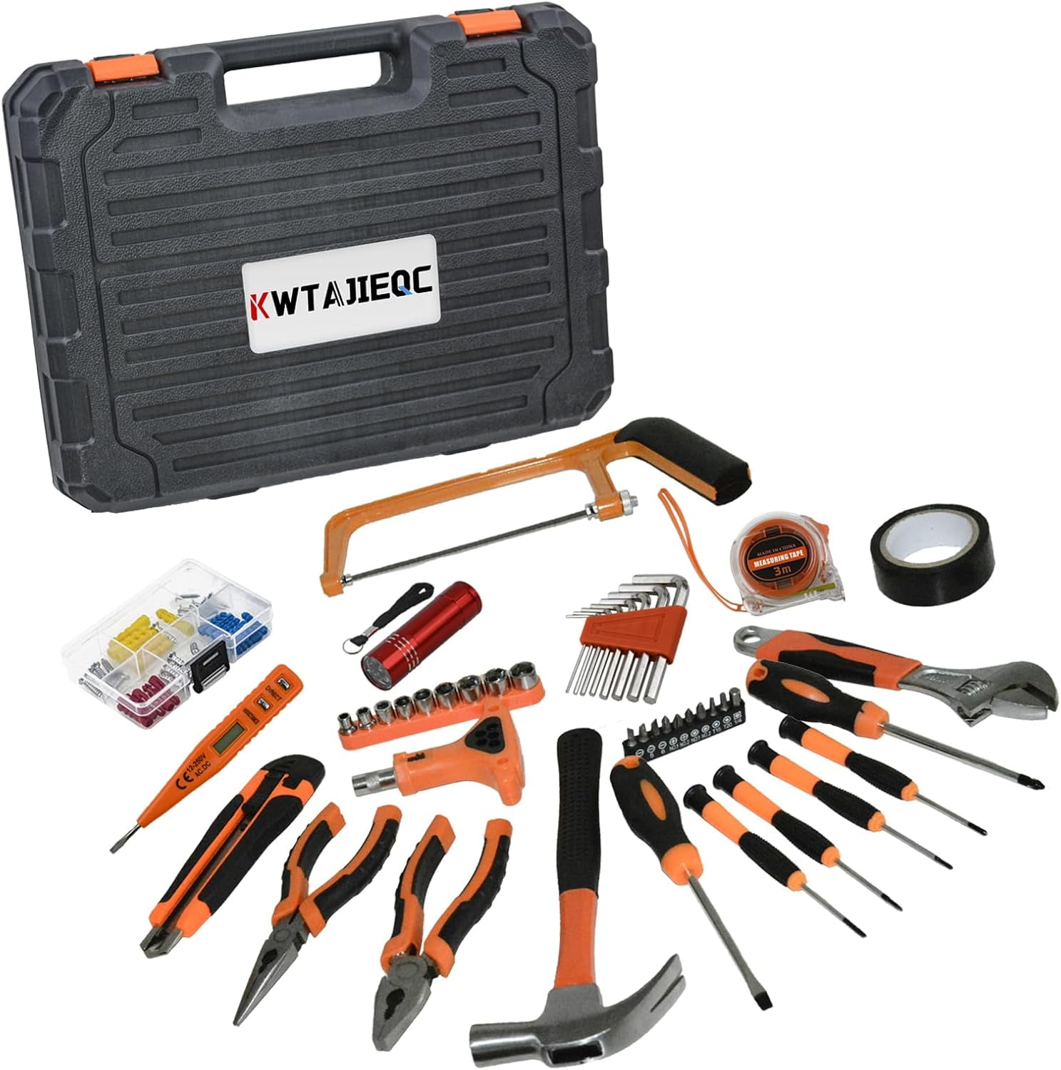 45 Piece Tool Kit Basic Home Repair Tool Set,General Household Tool Kit ...