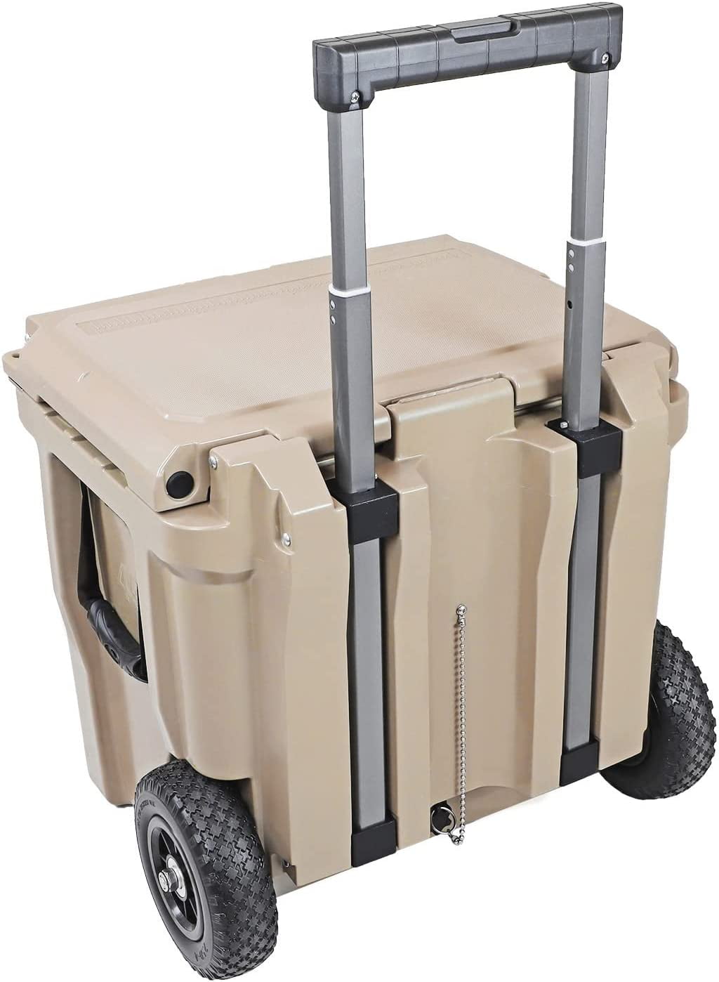 45 Quart Towable Roto Molded Ice Chest Outdoor Camping Cooler with ...