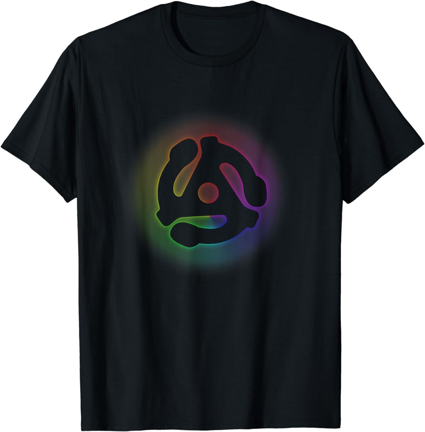 45 RPM Adapter Rainbow Electronic Dance Music DJ T-shirt - Walmart.com