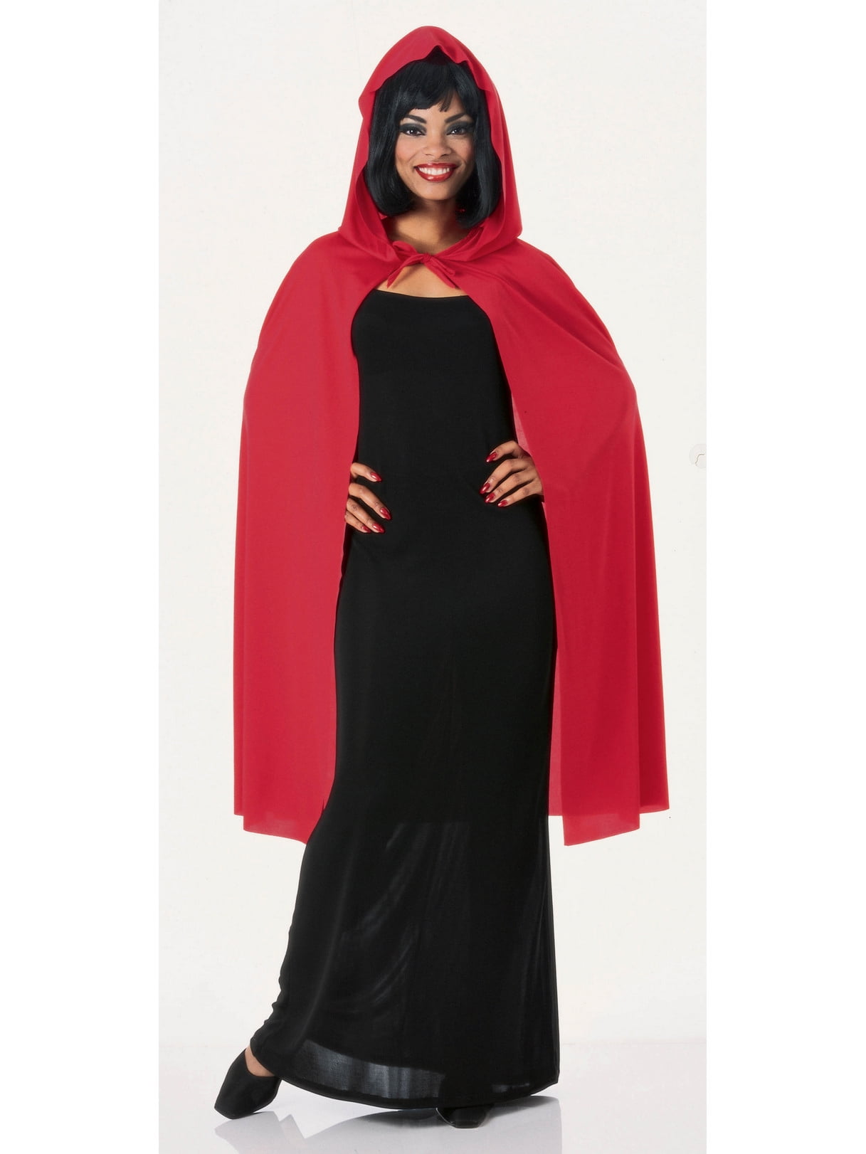 45" Red Hooded Cape - Walmart.com
