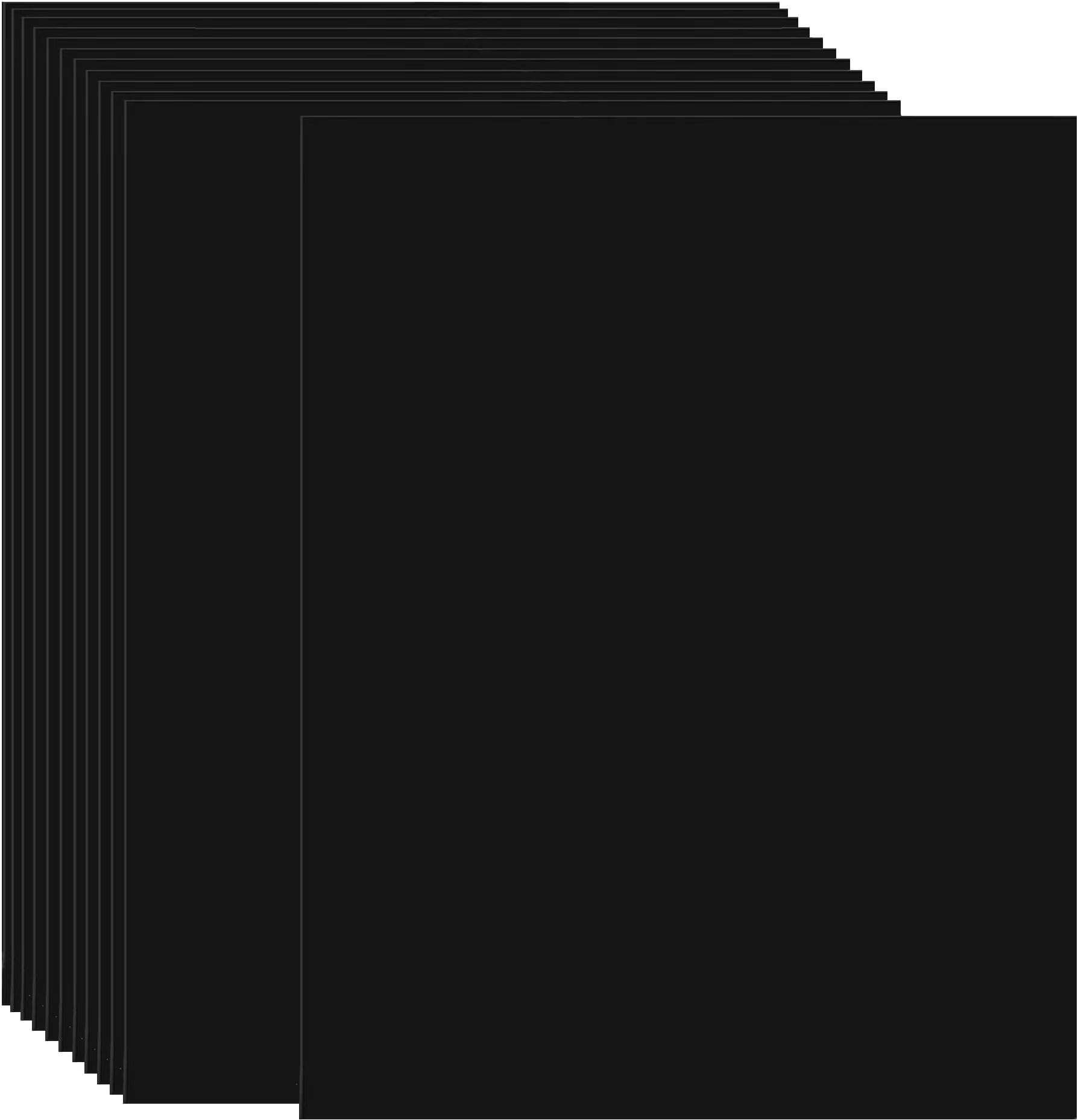 45 Sheets Black Cardstock VTF5 8.5 x 11 Thick Paper, Thick Card Stock ...