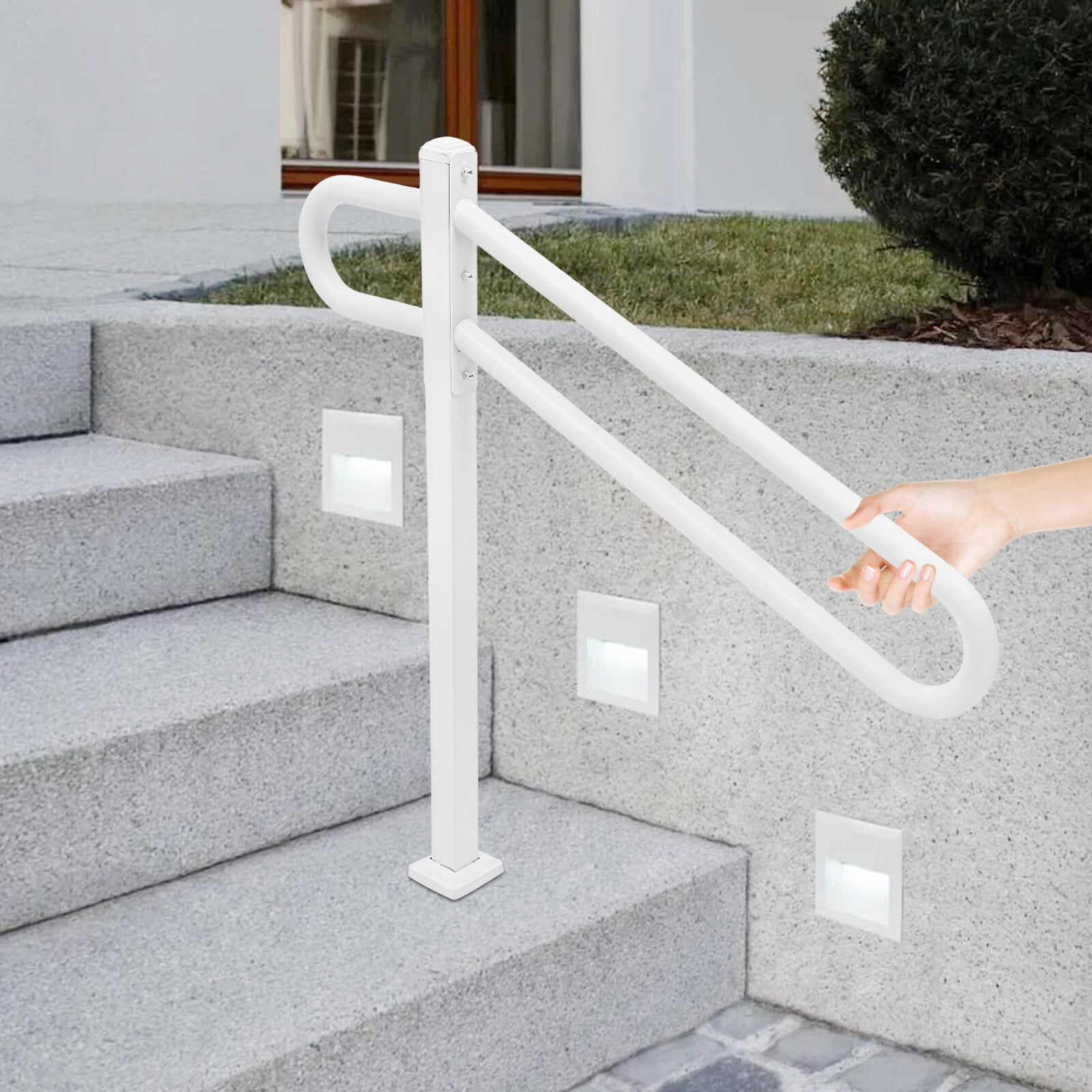 45° Slope Outdoor Saftey Handrail, 300kg/661.39lbs Load Capacity, 35 ...