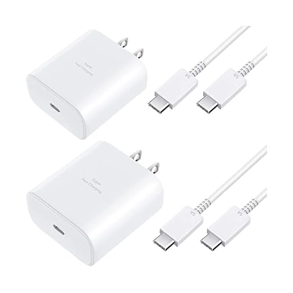 45 Watt Super Fast USB C Wall Charger Fast Charging Block for S25 Ultra ...