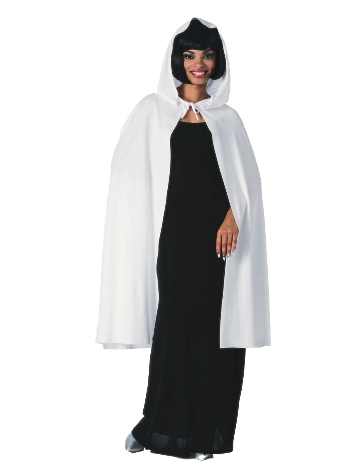 45" White Hooded Cape - Walmart.com