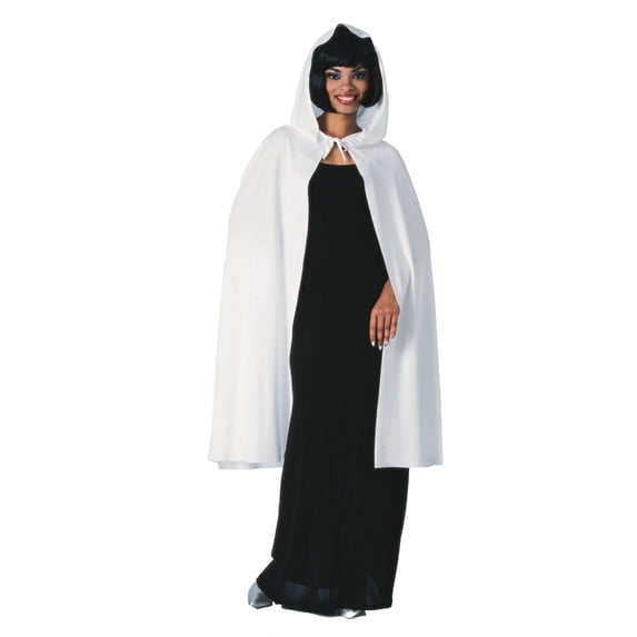 45" White Hooded Cape - Walmart.com