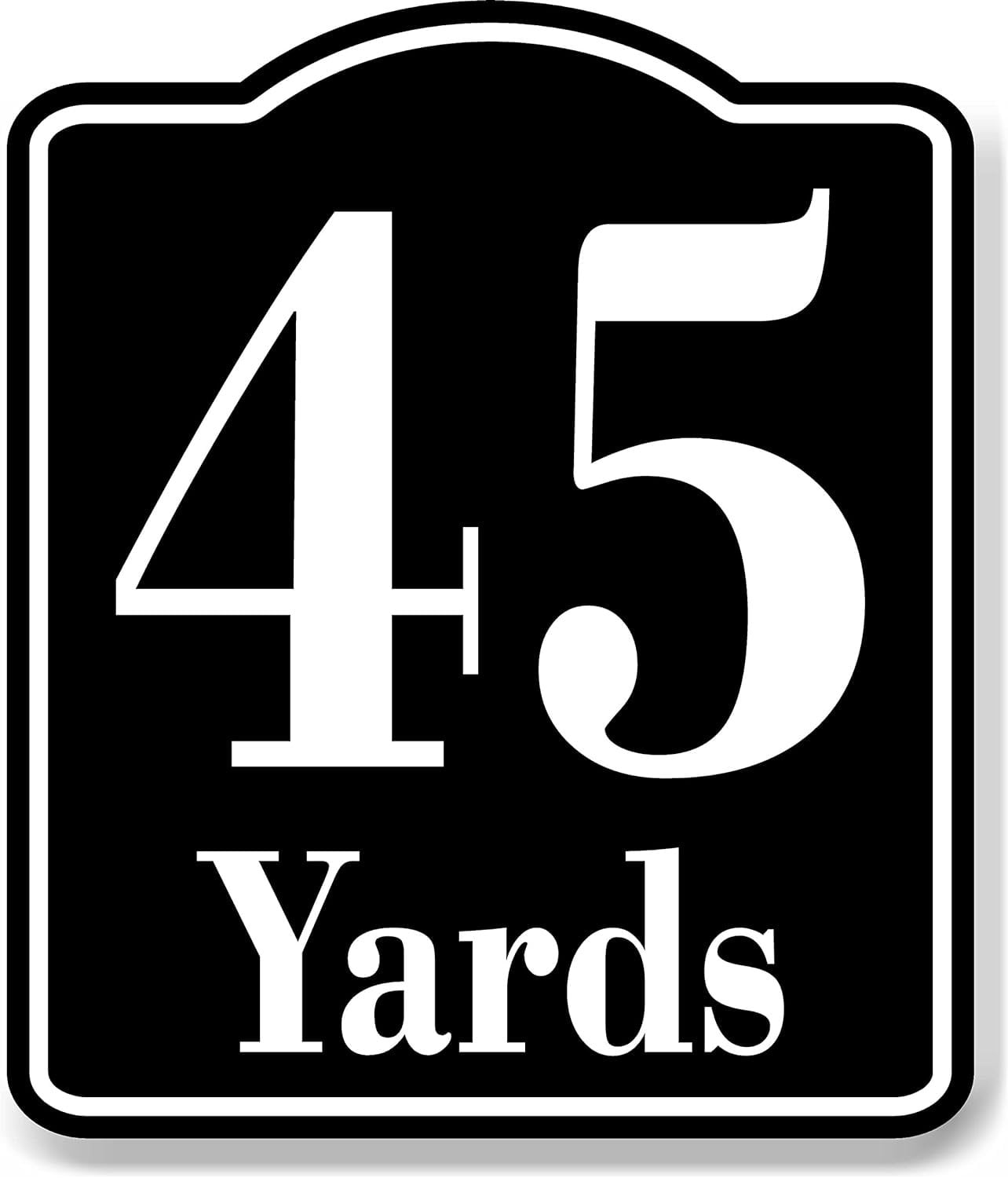 45 Yards Distance Marker Running Race 5k Marathon BLACK Aluminum ...