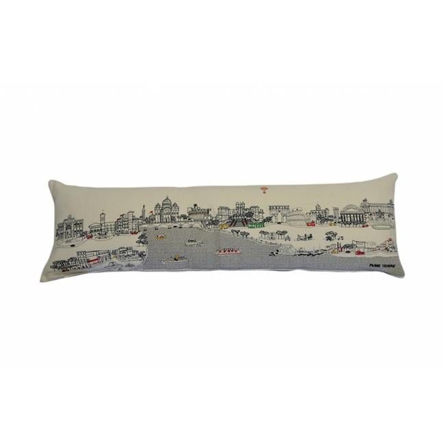 45 in. Rome Daylight Skyline Lumbar Decorative Pillow, White - Walmart.com