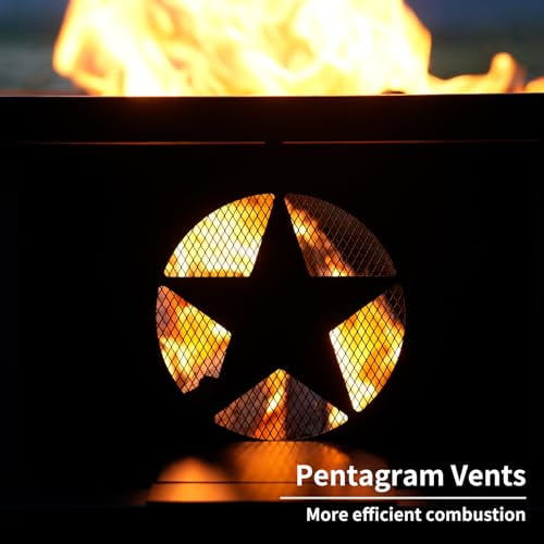 45 inch Extra Large Fire Pit, Outdoor Wood Burning Fire Pit for Outside ...