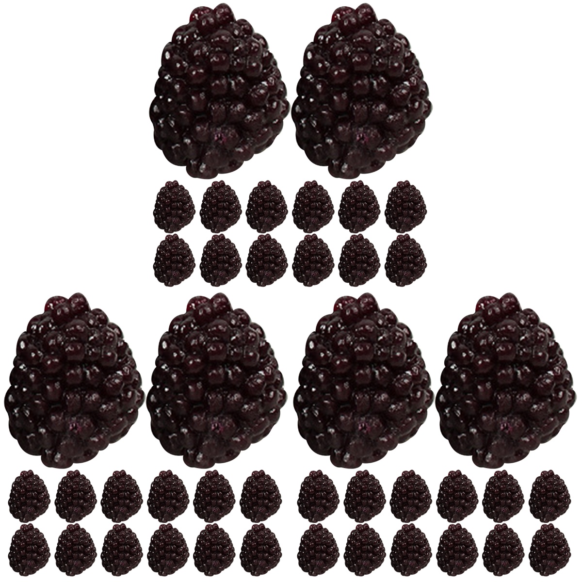 45 pcs Realistic Raspberry Model Fake Raspberry Prop Fake Fruit Model ...