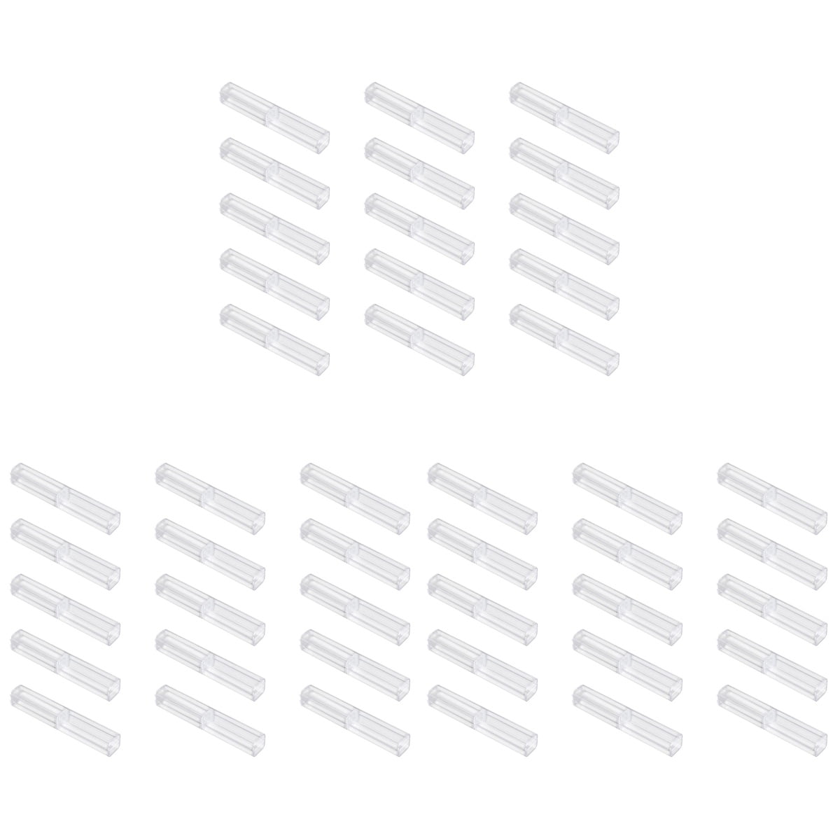 45 pcs Transparent Gel Pen Boxes Clear Pen Container Plastic Pen Case ...