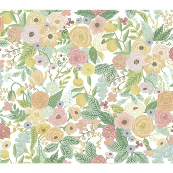 45 sq. ft. Garden Party Premium Peel and Stick Wallpaper - Walmart.com