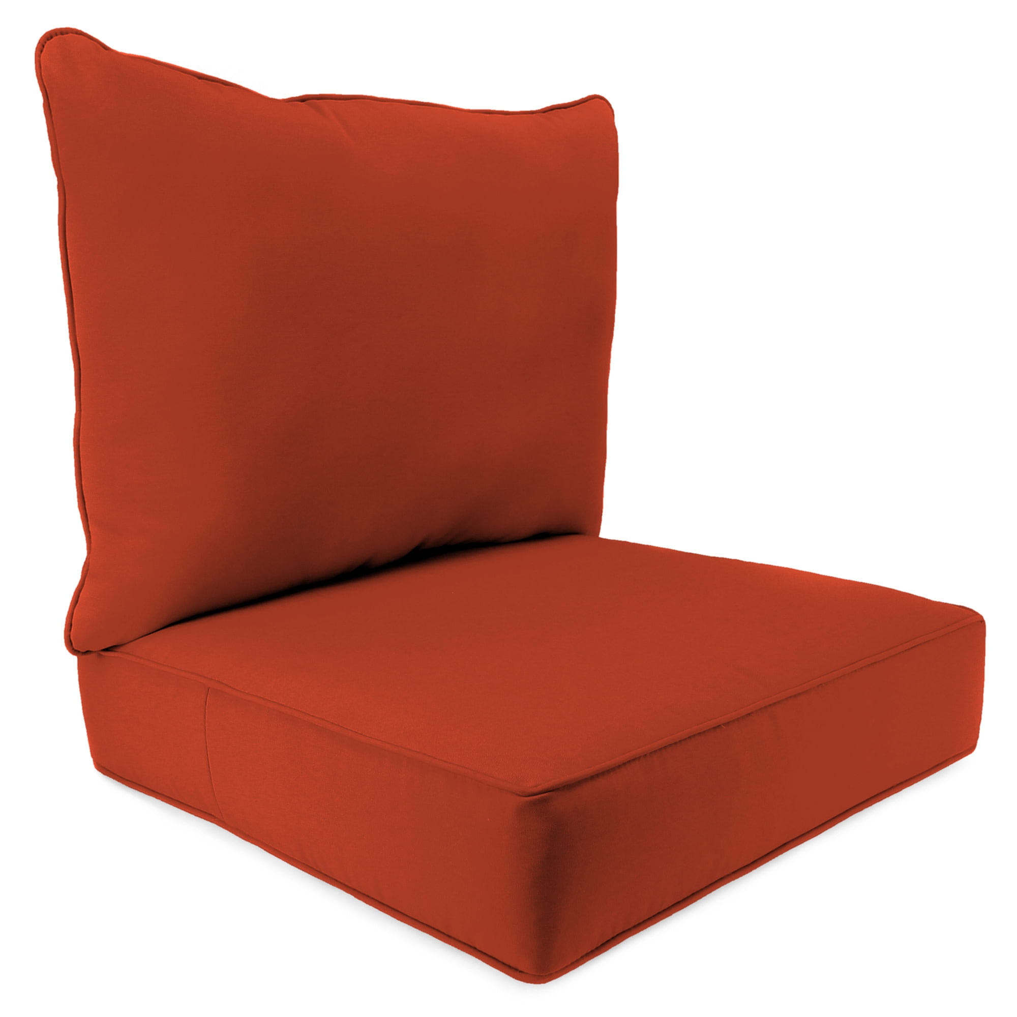45" x 24" Rectangular Outdoor Deep Seat Chair Cushion Set with Welt ...