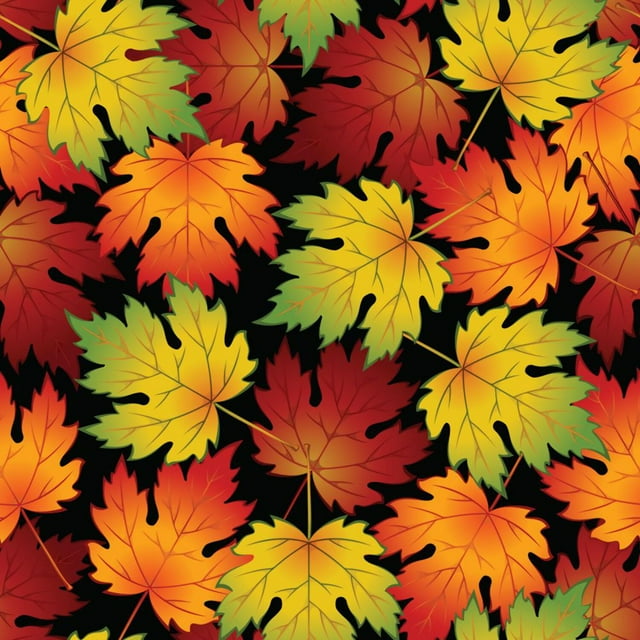 Fall Autumn Thanksgiving 100% Cotton Sewing Fabric, 36x45, Seasonal ...
