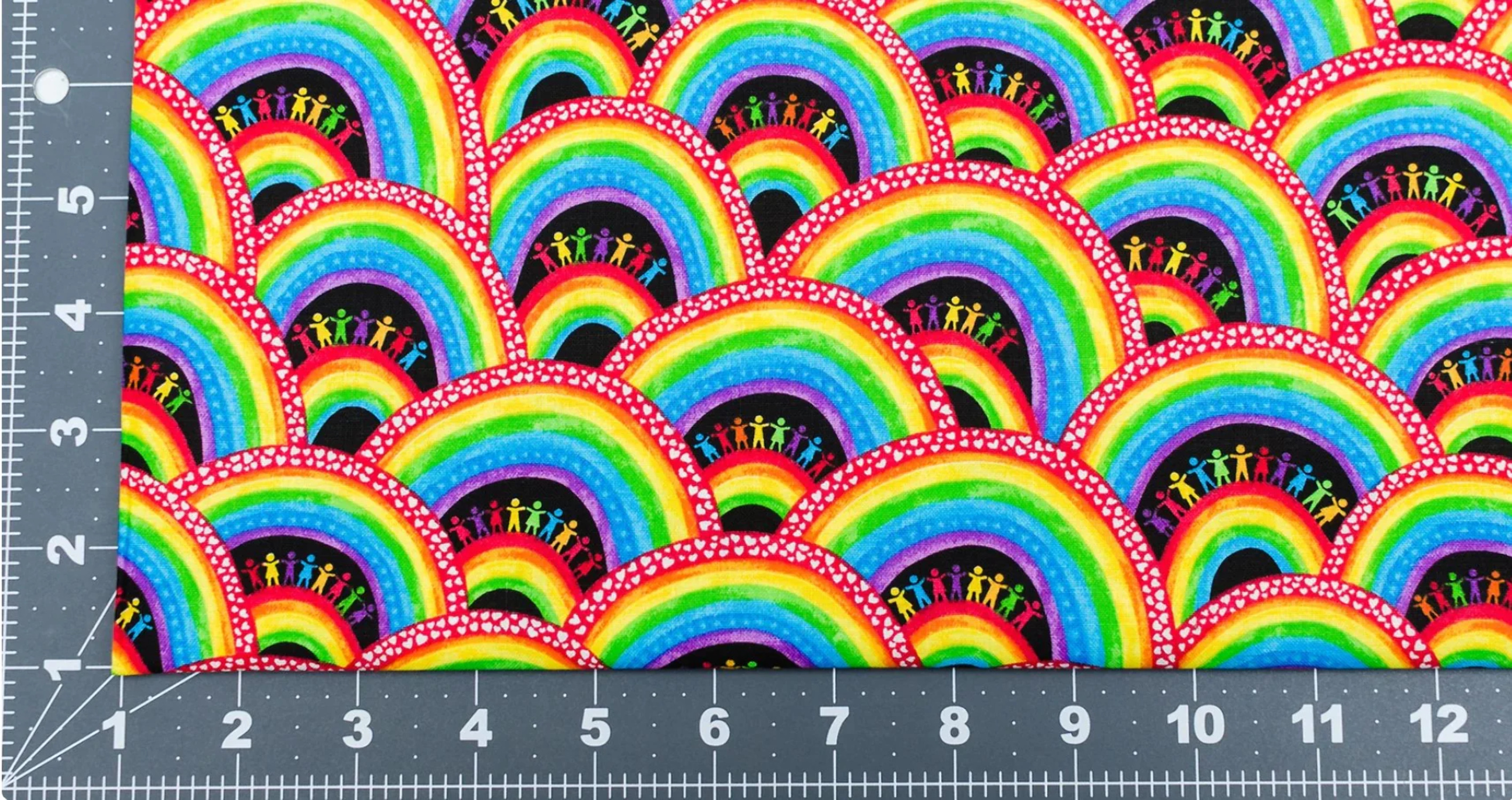 Cotton Tie-dye Look Rainbow Sunburst Spirals Circles Multi Colored ...