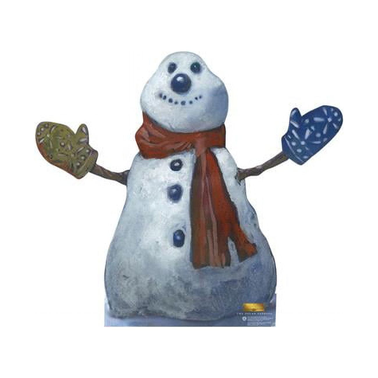 45 x 50 in. Polar Express Snowman Cardboard Cutout - Walmart.com
