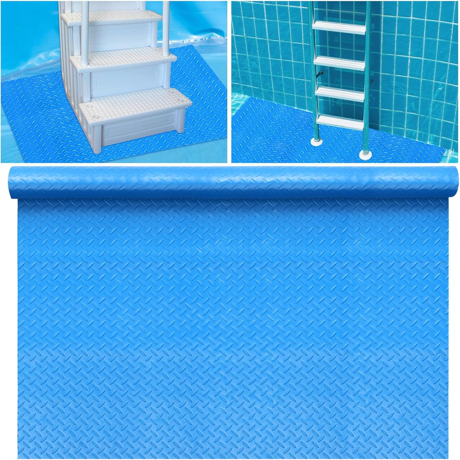 45"x60" Swimming Pool Ladder Mat Protective Swimming Pool Step Pad ...
