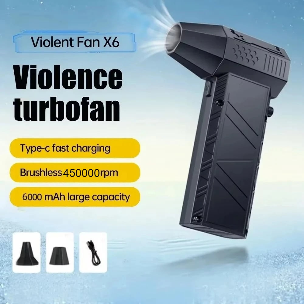 450,000RPM X6 Air Blower Powerful dust Vacuum Cleaner Fast Charging ...