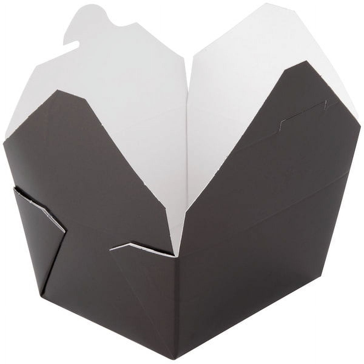 [450 Counts] 32oz Black Folded Take out Paper Box, Disposable Paper ...