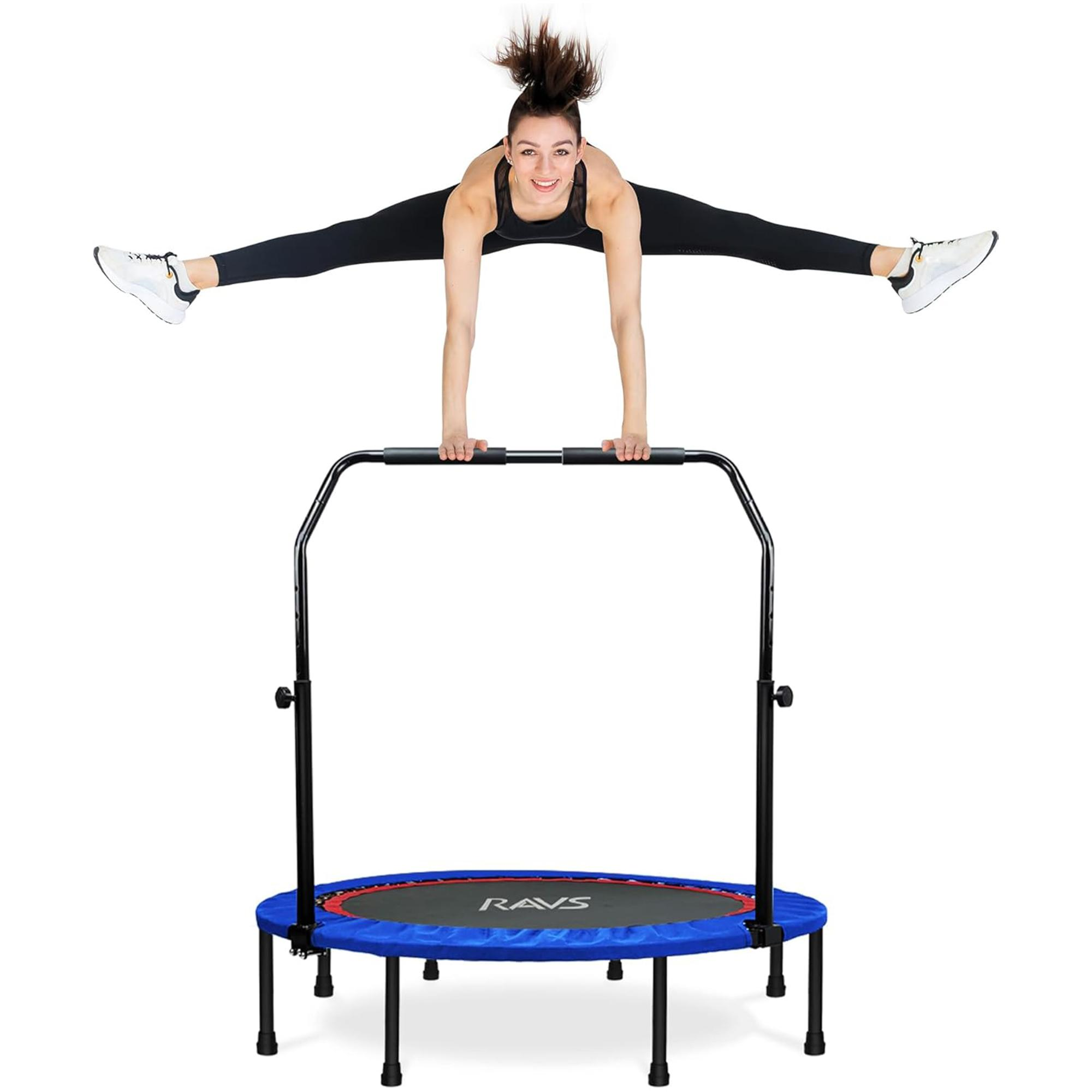 450 LBS Foldable Mini Trampoline for Adults & Kids 40" Rebounder ...