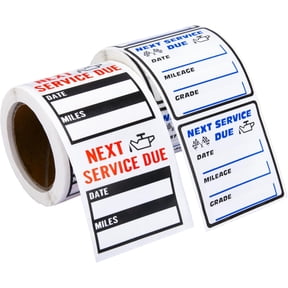 Oil Change Reminder Stickers For Windshield