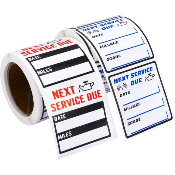 Oil Change Reminder Stickers For Windshield