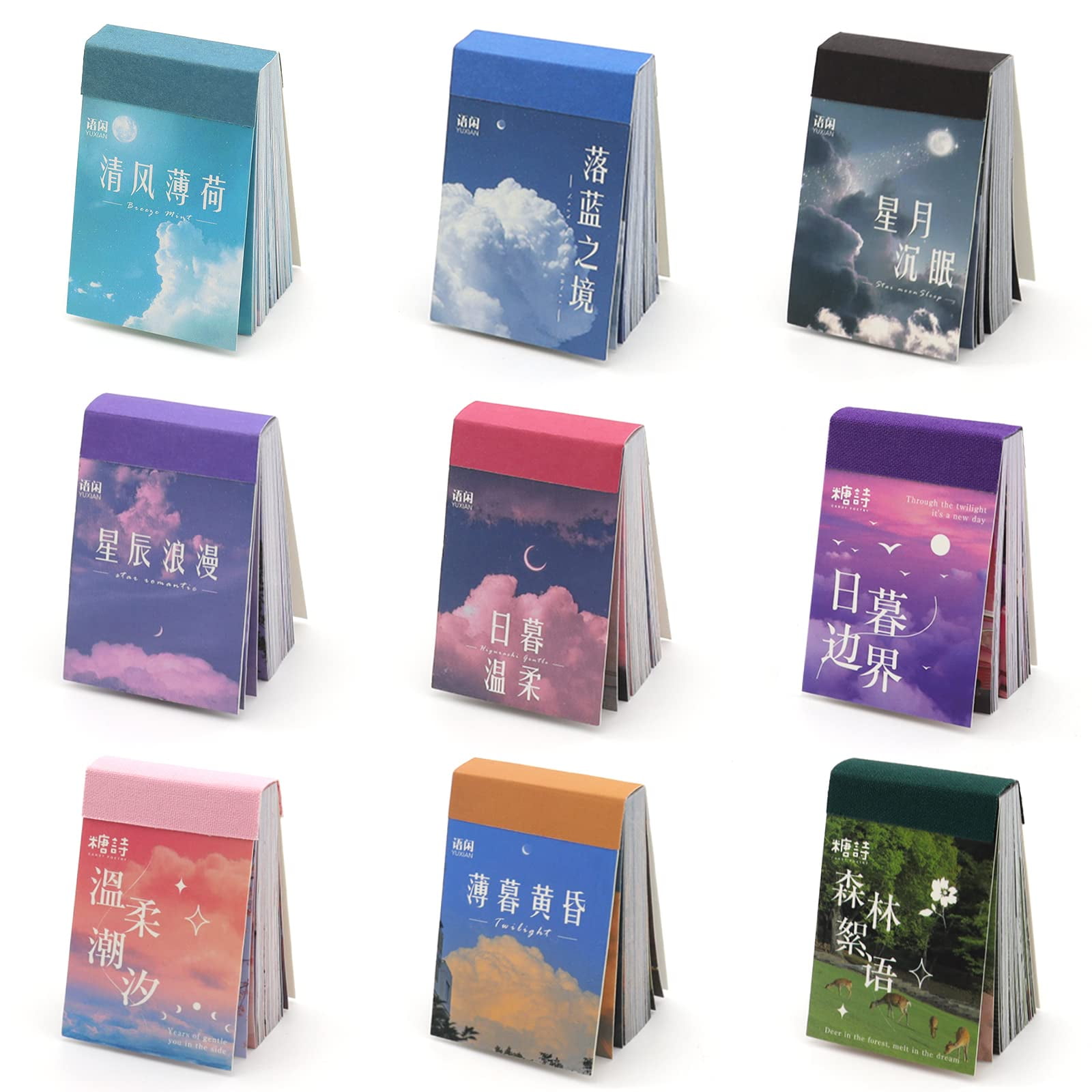 450 Pieces Washi Sticker YPF5 Set, 9 Set Scrapbooking Diary Planner ...