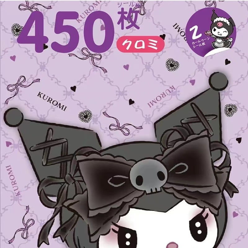 450 Stickers Hello Kitty Sanrio Kawaii Kuromi Mymelody Ledger Material ...