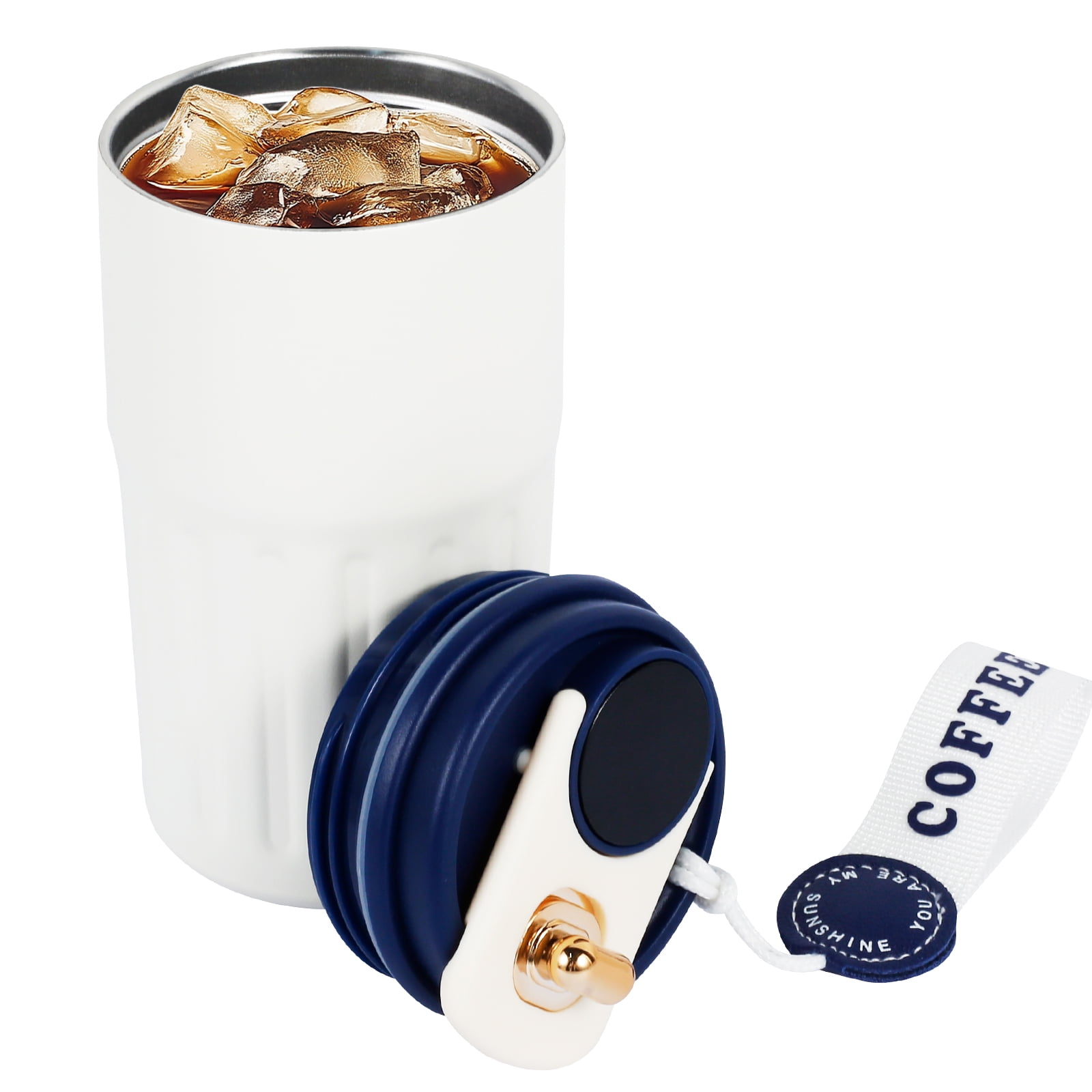 450 ml Stainless Steel Insulated Coffee Mug With LED Temperature ...