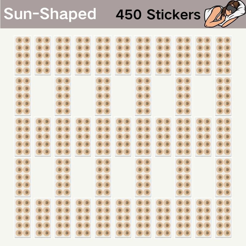 450 tablets【Sun-Shaped 】Nasal Dilator Stickers, Nose Strips, Nasal Tape ...