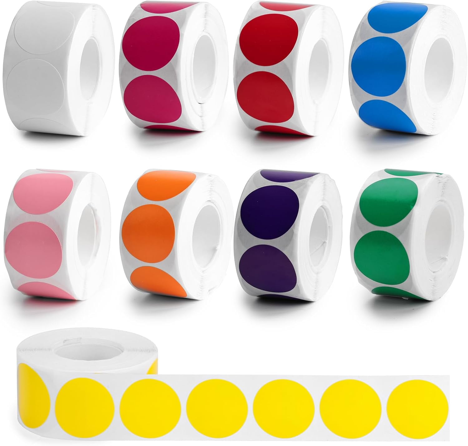 4500 Pieces Dot Stickers 9 Color Code Circle Pricing Stickers Can ...
