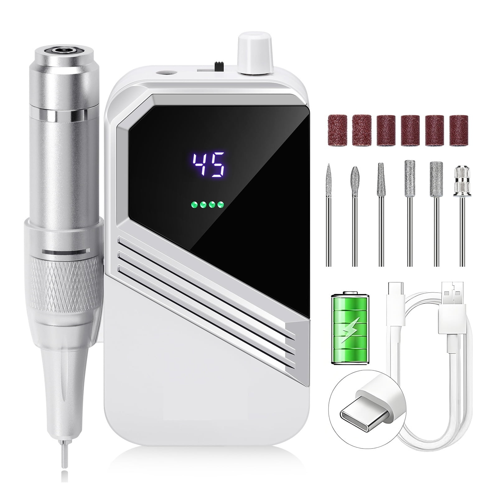45000RPM Portable Electric Drill Nail Machine, Nail Grinding Machine ...