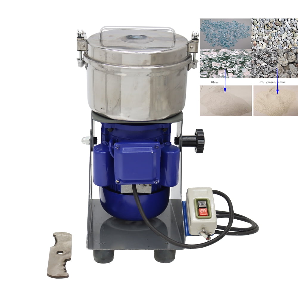 4500B Ore Glass Crusher Pulverizer Machine Miniature Multifunctional ...