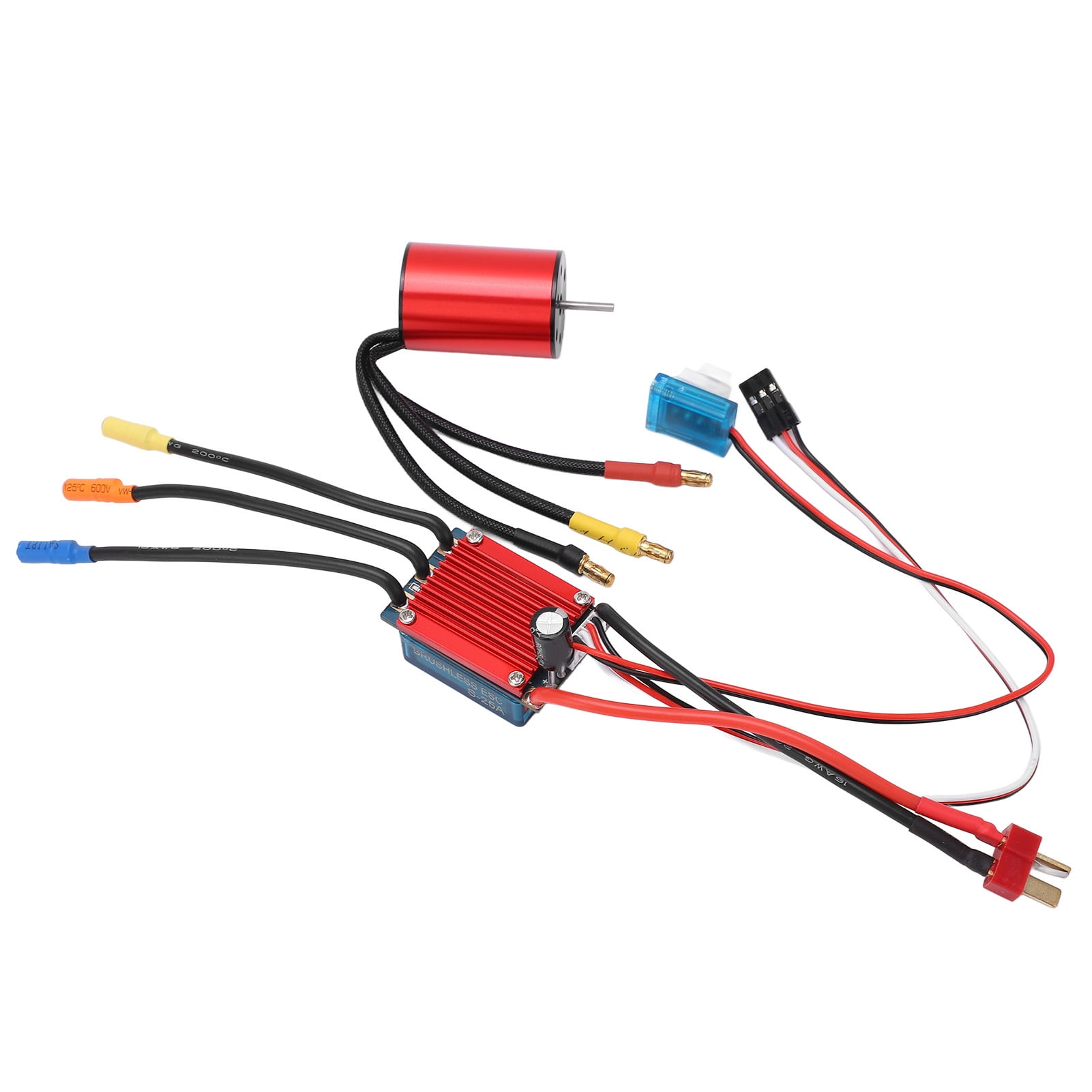 4500KV Brushless Motor with 25A ESC Combo, High Torque 60000 RPM for 1/ ...