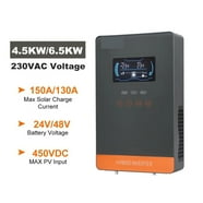 Growatt 24V 3000W 120V/240V Split Phase Solar Inverter Built-in 80A MPPT Solar Charge Controller ...