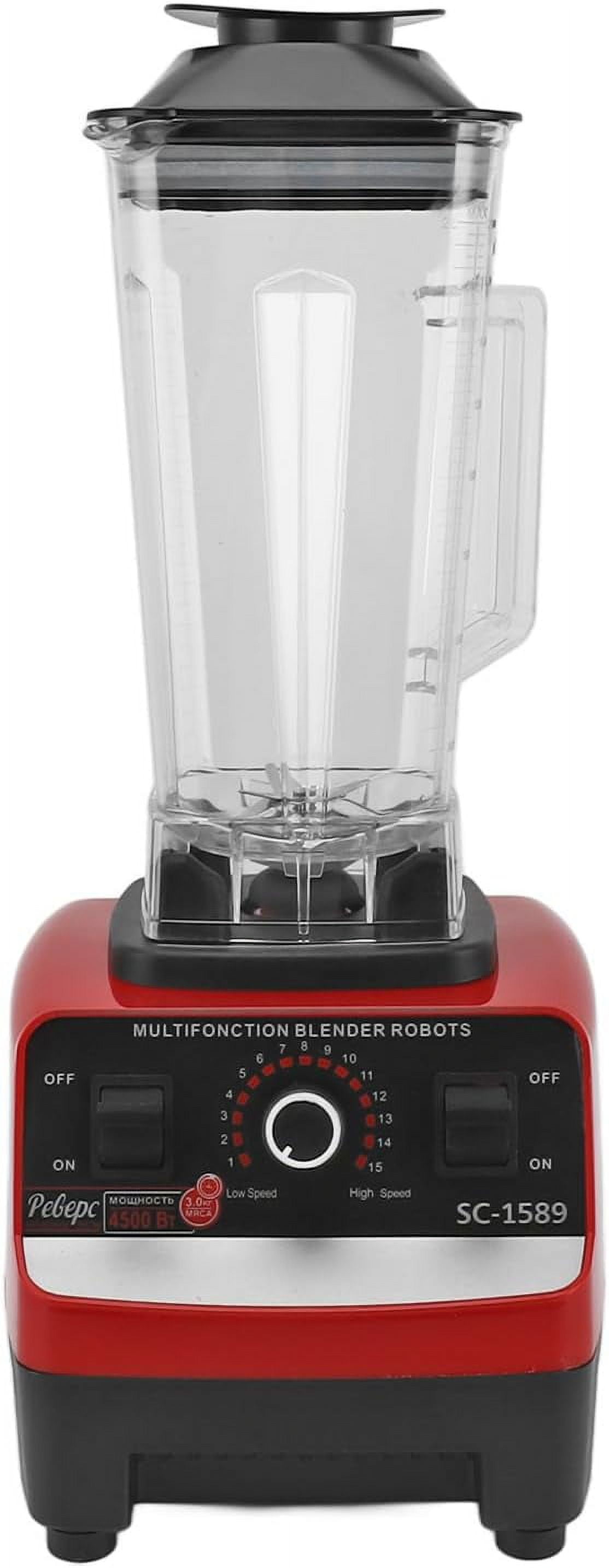 4500W Countertop Blender, Professional Food Processor, 1.8L 15 Speed ...
