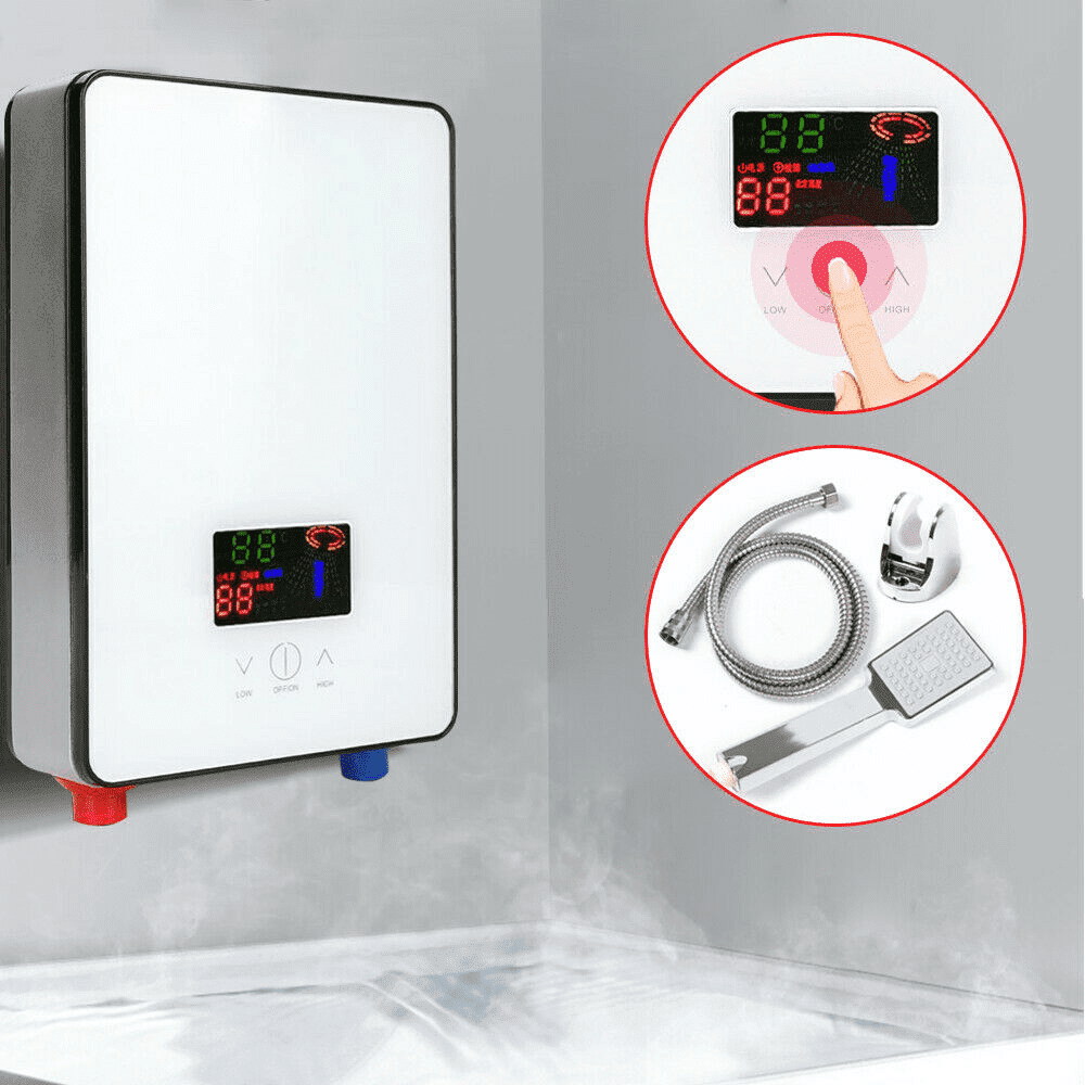 4500W Hot Demand Whole House Electric Water Heater, Tankless Instant ...