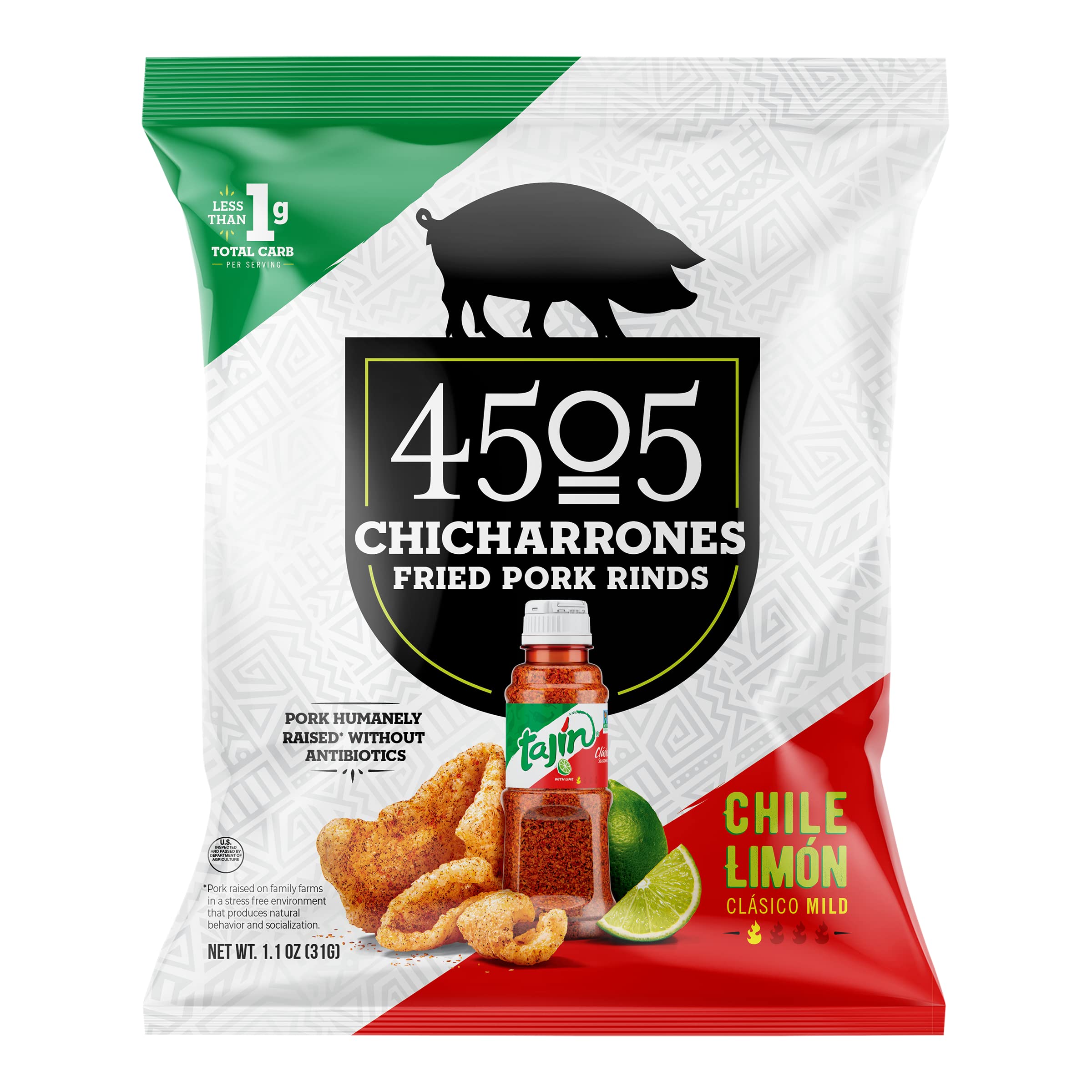 4505 Meats - Tajin Chicharrones Fried Pork Rinds - Walmart.com