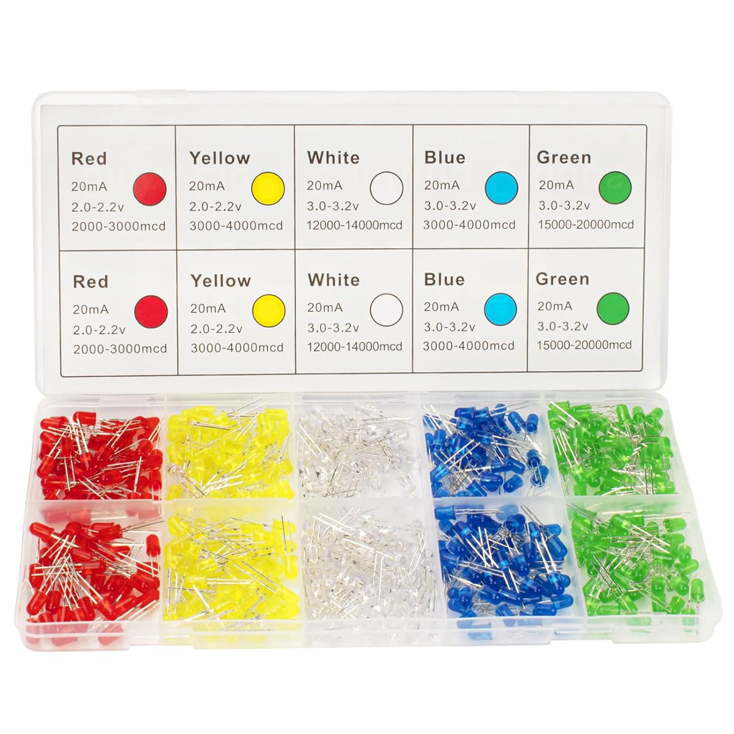 4505 diode, light kit box 5 colors, mini mixed kit 5 dome, light ...