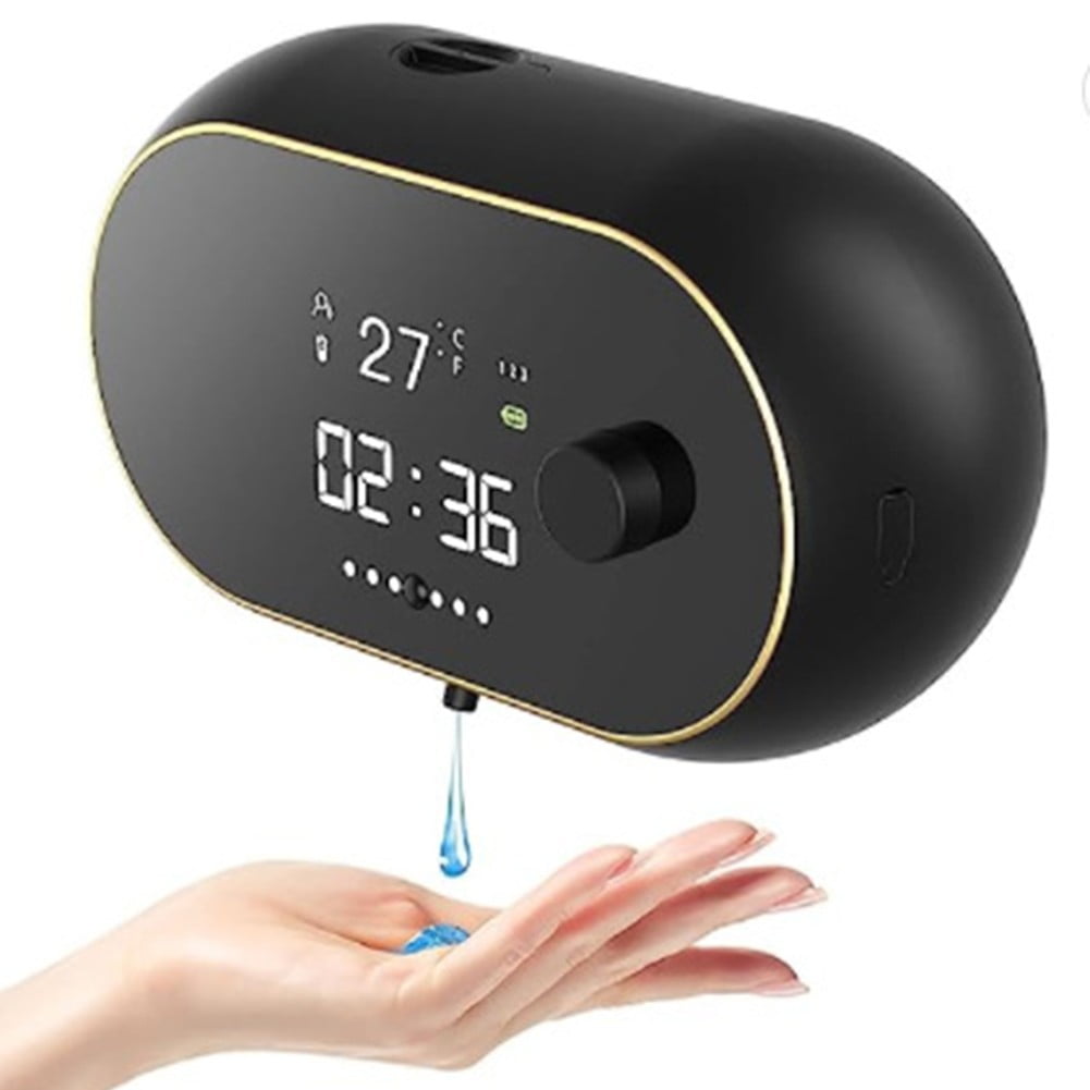 450ML Automatic Liquid Foam Soap Touchless Dispenser Wall Mount Time Temperature - Walmart.com