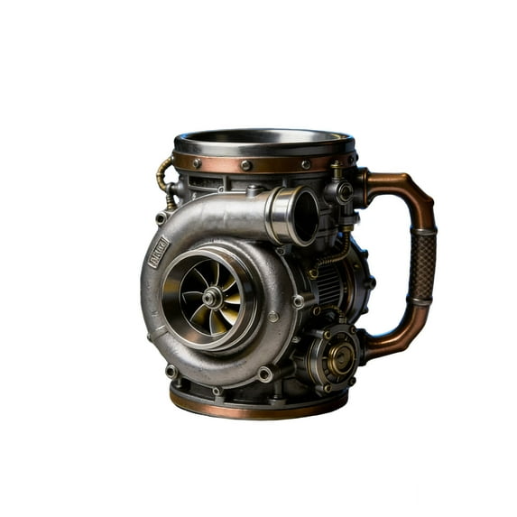 450Ml Turbocharger Engine Shaped Stainless Steel Water Bottle For Desk ...