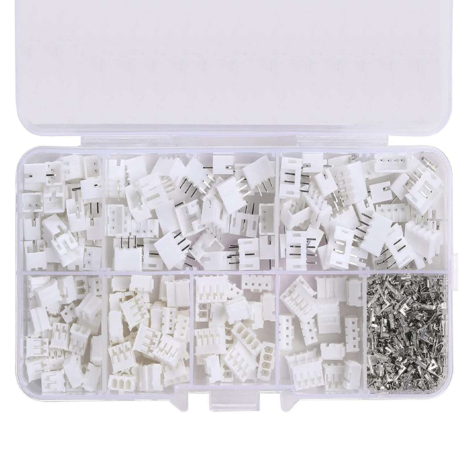 450PC 2.0mm JST PH Connector Kit with 2/3/4Pin Housing Plug Adapter Terminal Kit - Walmart.com