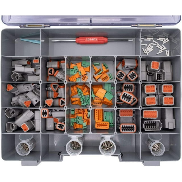 450PCS Deutsch DT Connector Plug Kit DT-450 for 14-20 AWG Stamped ...