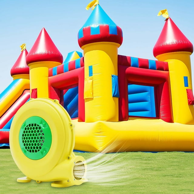 450W 0.6hp Commercial Inflatable Bounce House Castle Powerful Air ...